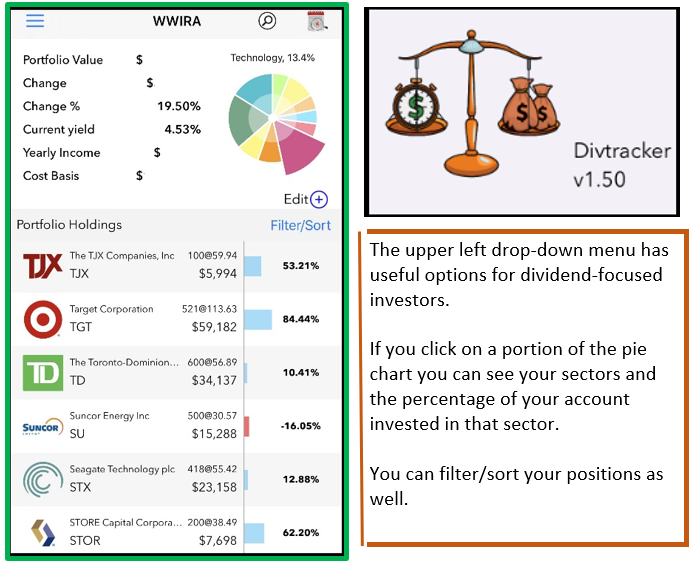 Thursday’s Tool – Dividend Tracker iPhone – Know Your Flocks & Herds