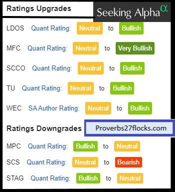 Creating Useful Seeking Alpha Watchlists – Know Your Flocks & Herds