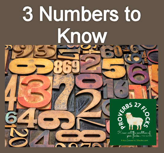 Three Numbers to Know – Know Your Flocks & Herds