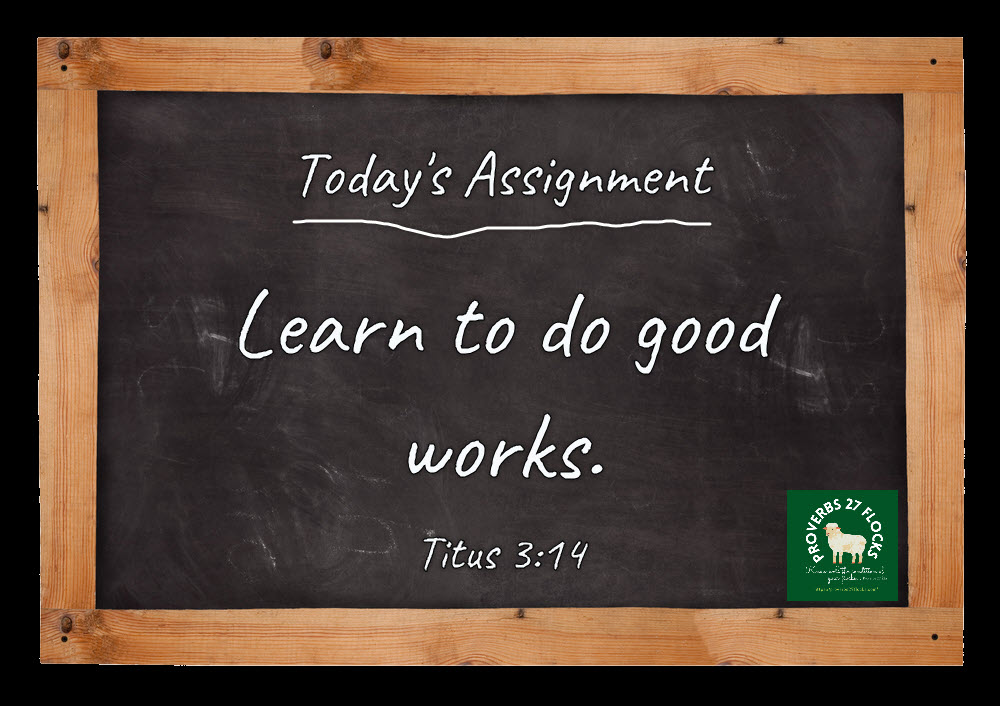 Wisdom Wednesday: Learn Devotion to Good Works – Know Your Flocks & Herds