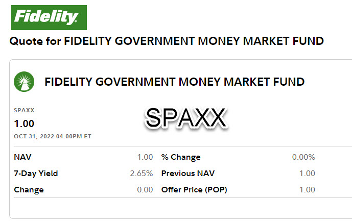 Spaxx 7 Day Yield
