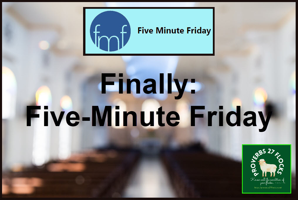 FINALLY: Five-Minute Friday – Know Your Flocks & Herds
