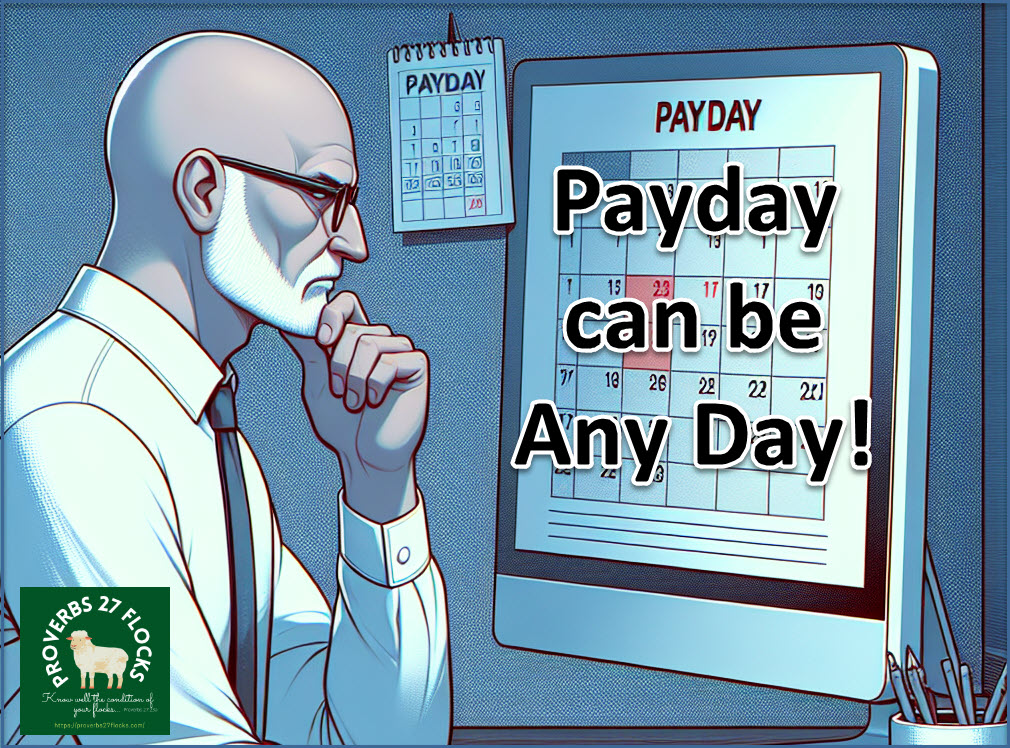 When Is Payday? It is Any Day! – Know Your Flocks & Herds