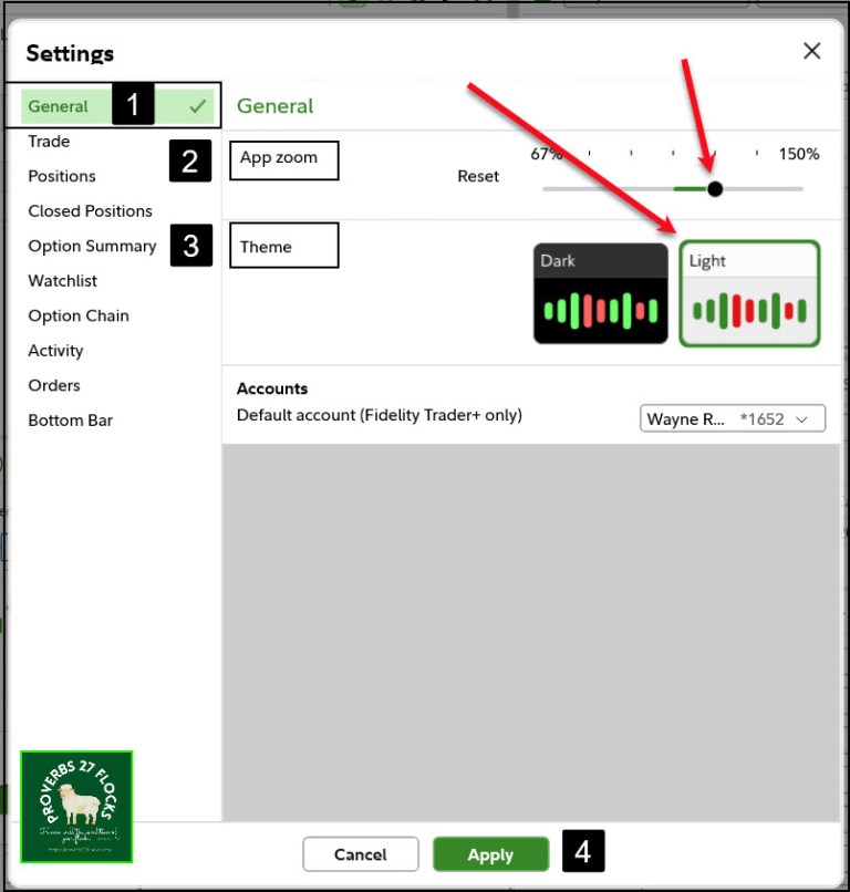 Fidelity Trader+ Desktop Setup – Know Your Flocks & Herds